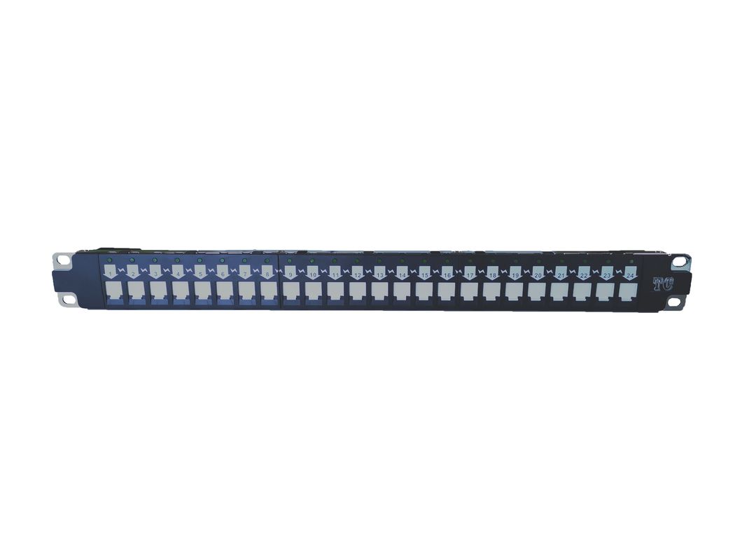 Panel Patch Elektronik Modular 1U 24Port CAT6 CAT6A Jaringan Panel ...